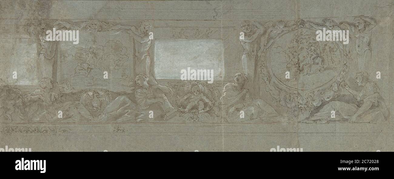 Design for a Wall Decoration with the Sacrifice of Abraham and the ...
