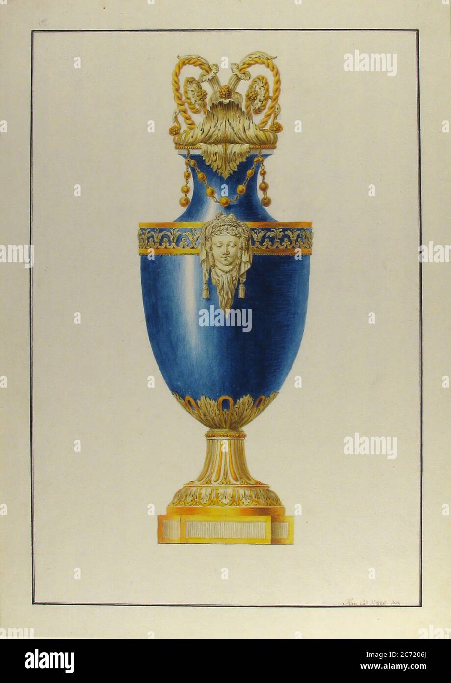 Design for an Urn, ca. 1770-90 Stock Photo - Alamy