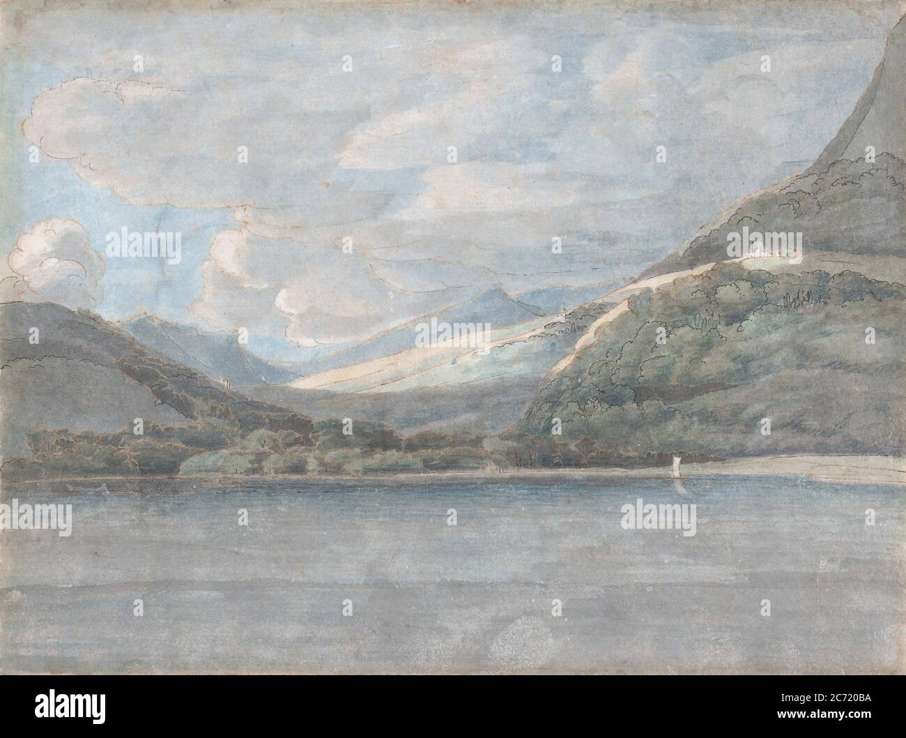 View of Lake Como, August 27, 1781 Stock Photo - Alamy