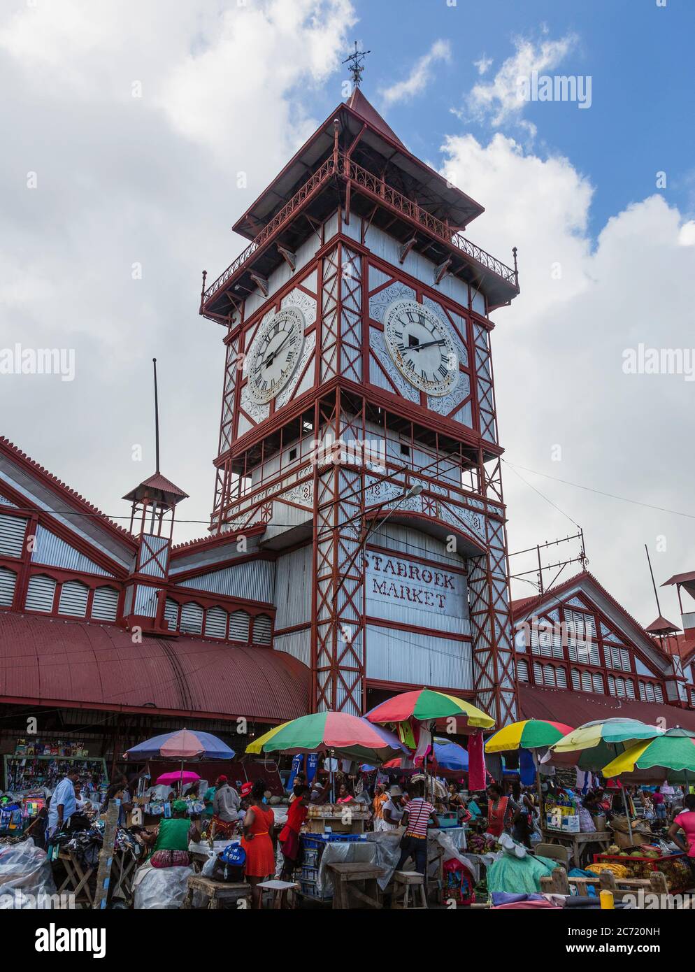 Guyana, Demerara-Mahaica Region, Georgetown, The Stabroek Market was ...
