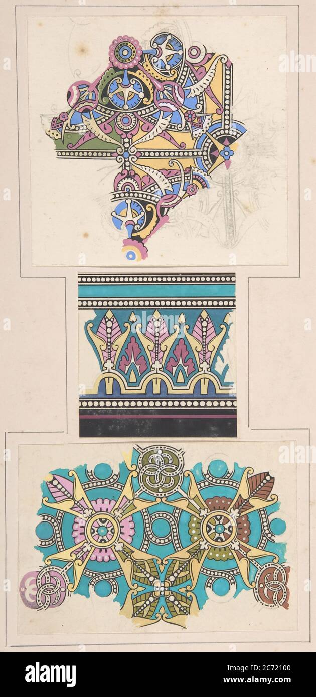 Design drawing, ca. 1883, based on earlier design Stock Photo - Alamy