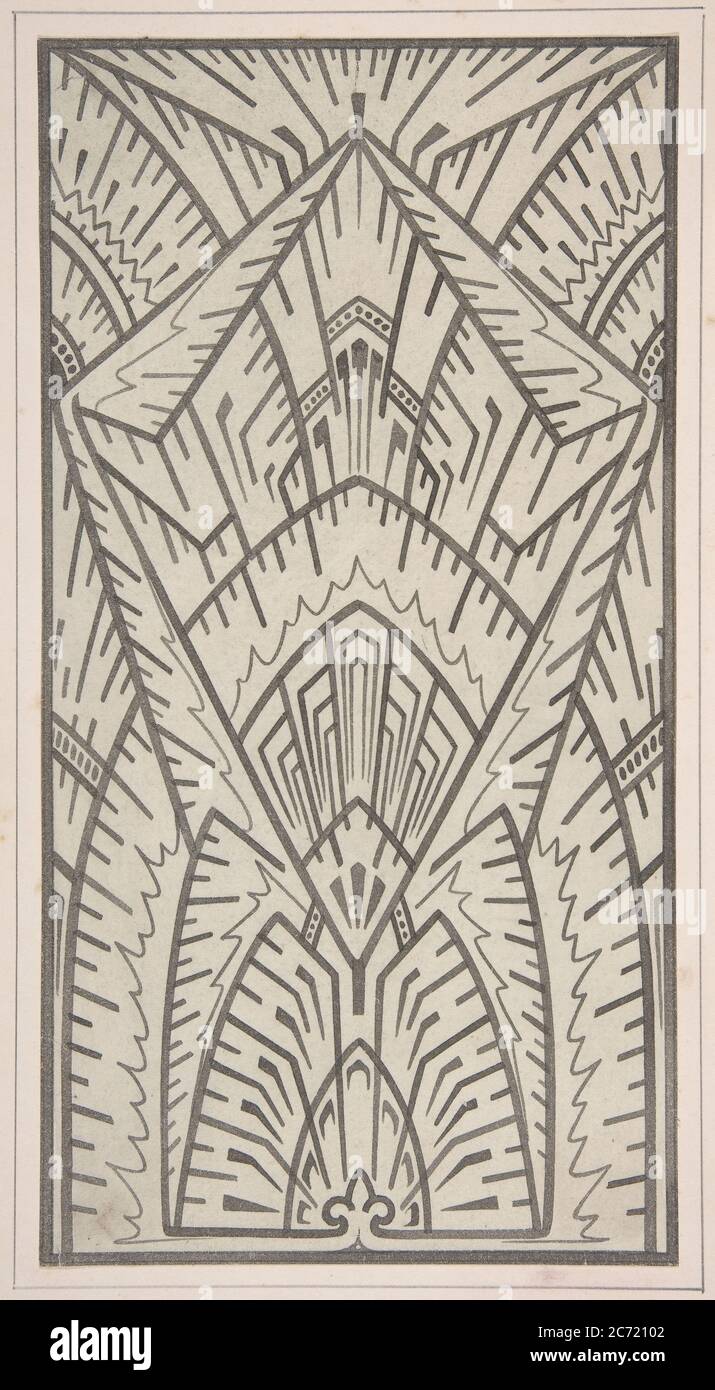 Design drawing, ca. 1883, based on earlier design Stock Photo - Alamy