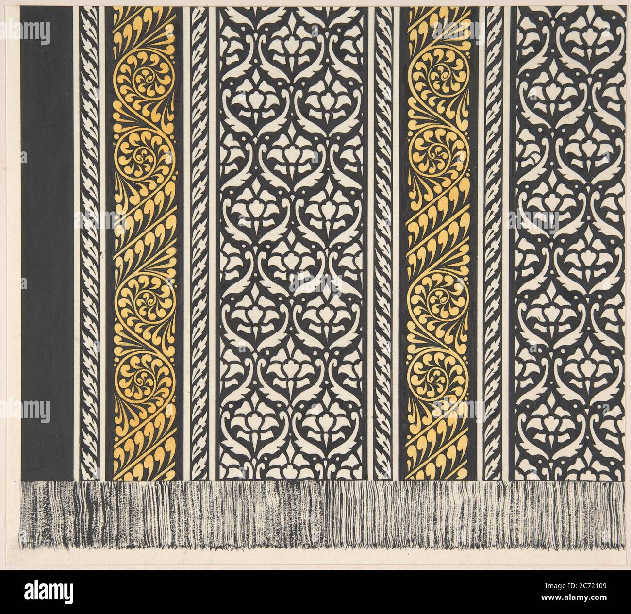 Design drawing, ca. 1883, based on earlier design Stock Photo - Alamy