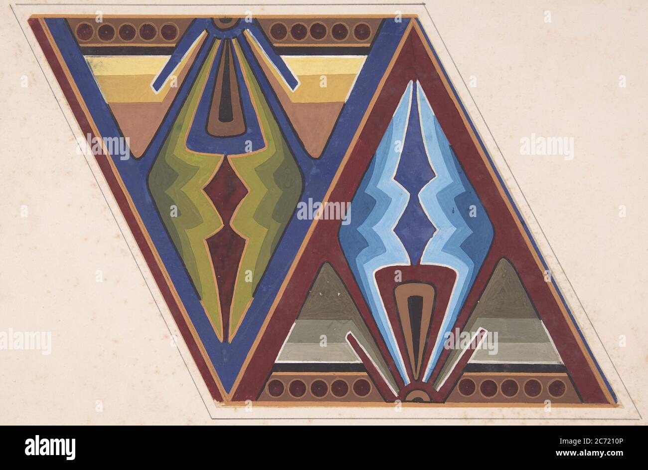 Design drawing, ca. 1883, based on earlier design Stock Photo - Alamy