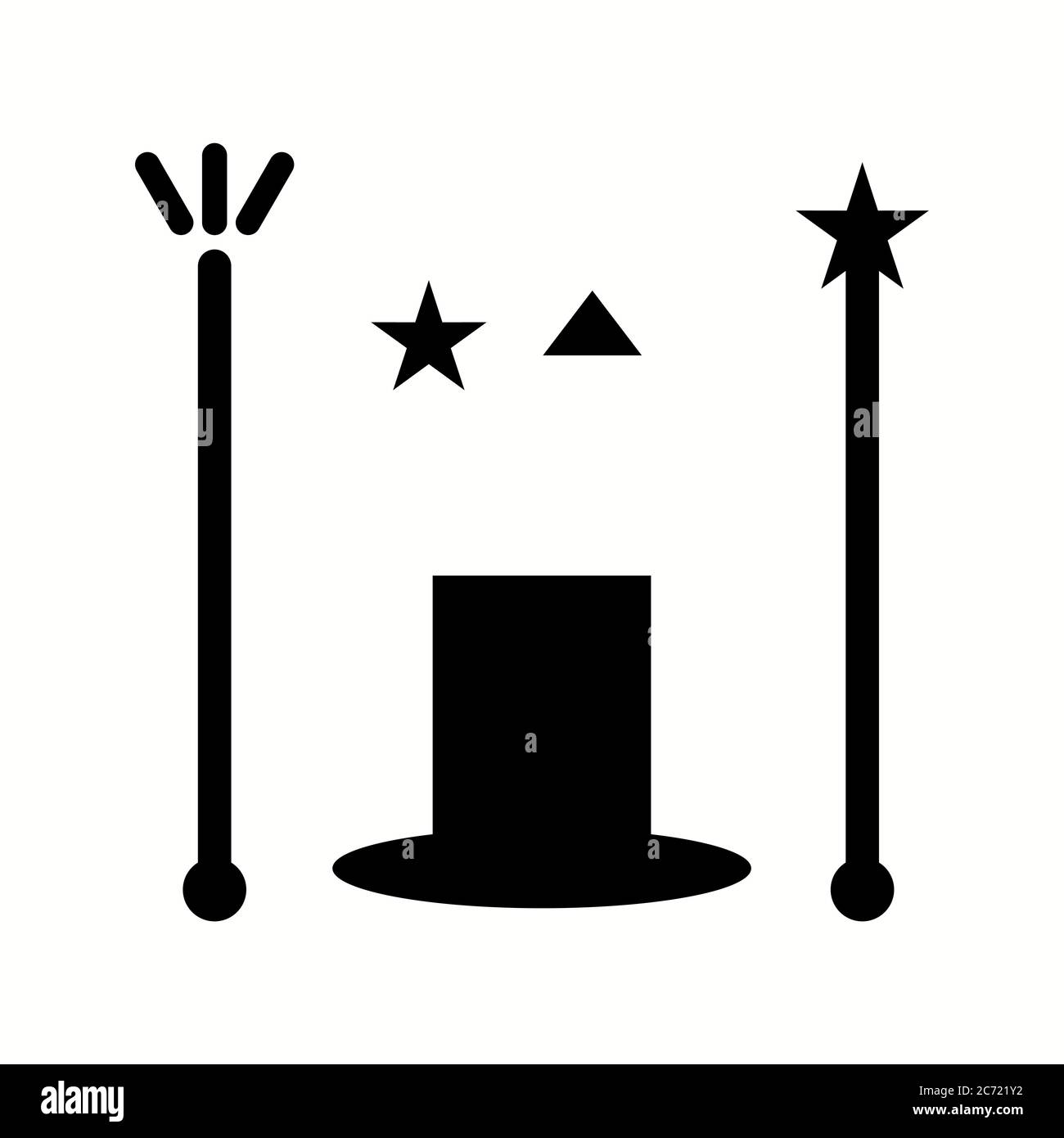Unique Magician Vector Glyph Icon Stock Vector Image & Art - Alamy