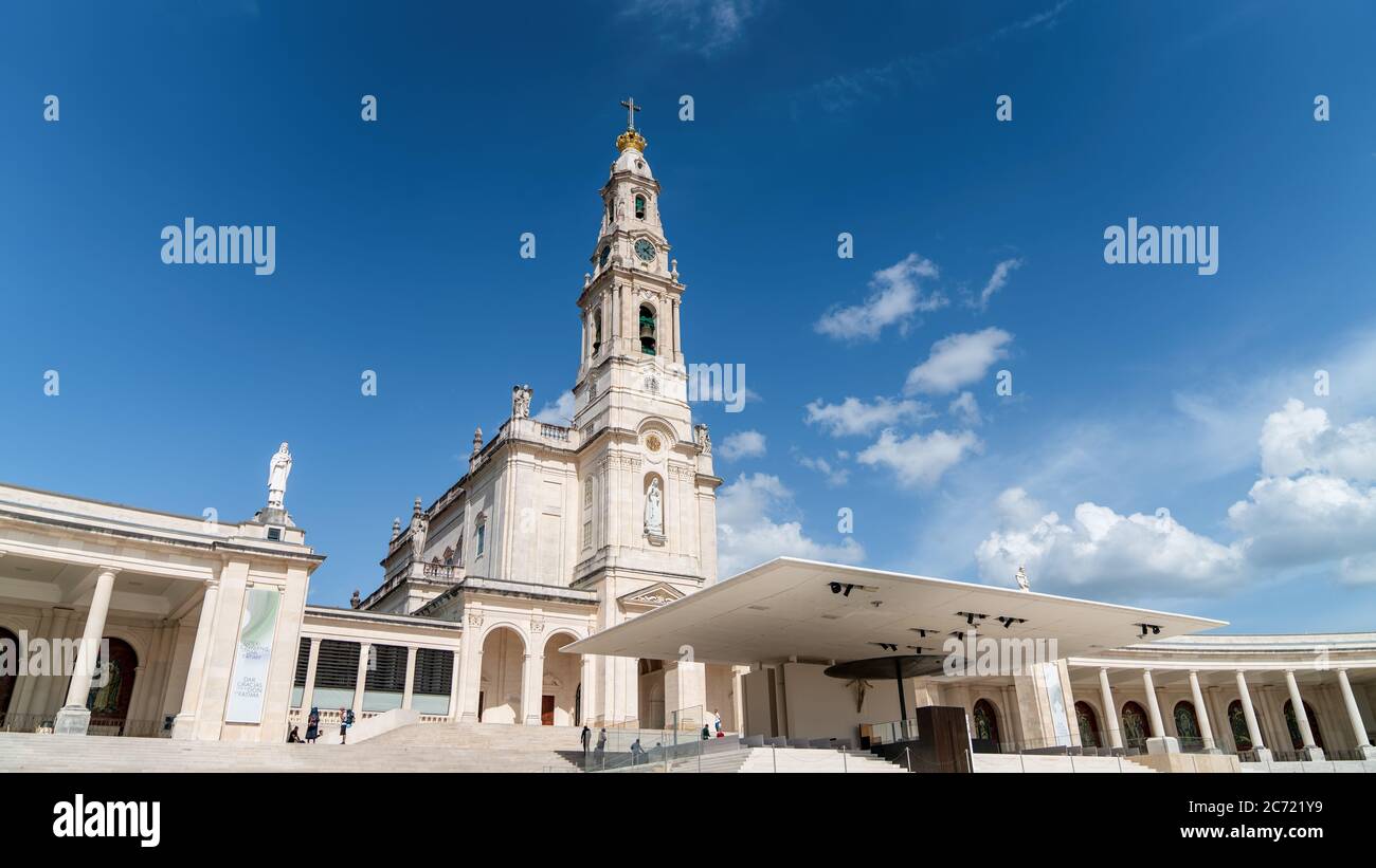 Fatima, Portugal - April 2018: Sanctuary of Fatima, Portugal. One of ...
