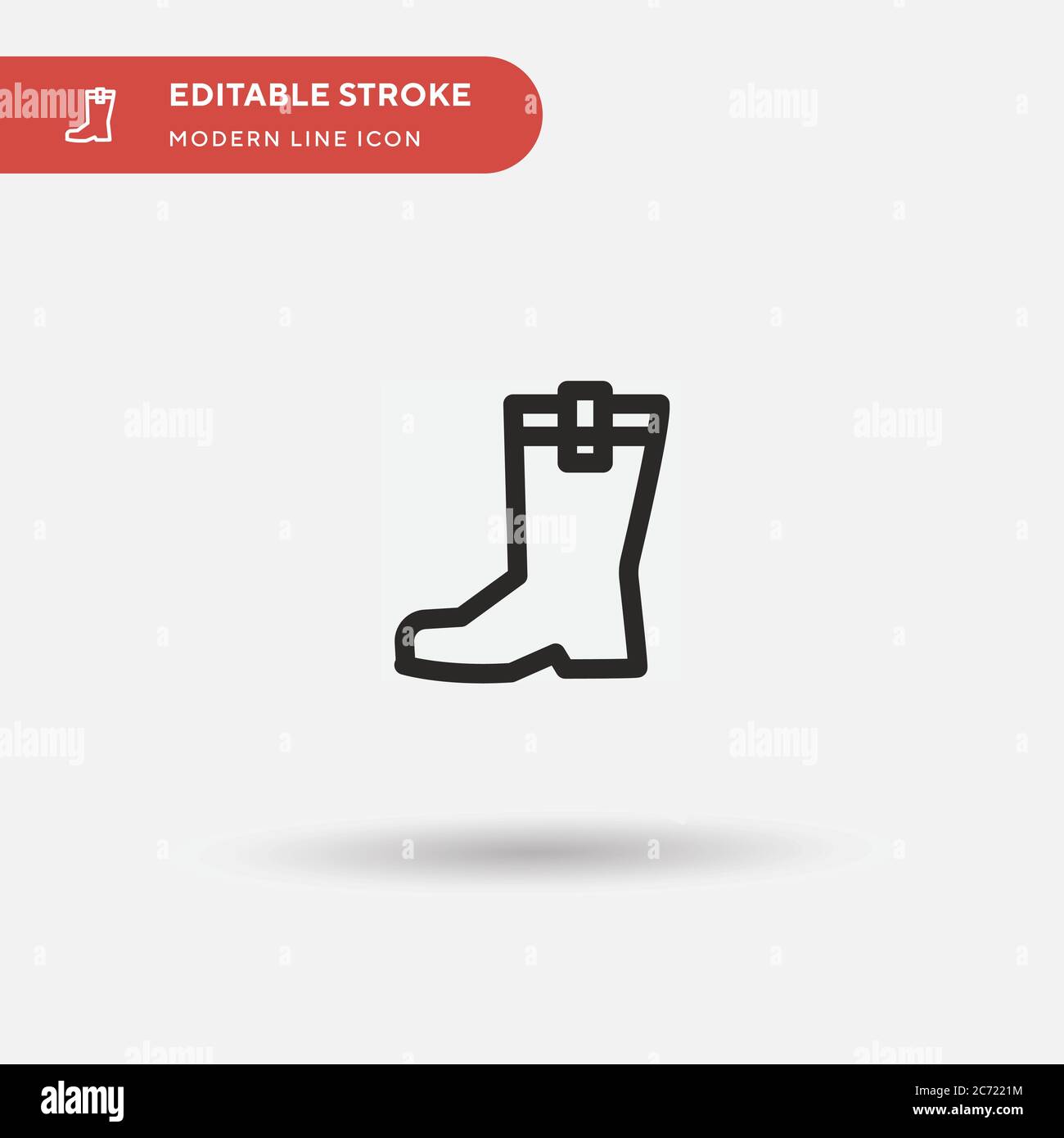 Boots Simple vector icon. Illustration symbol design template for web ...
