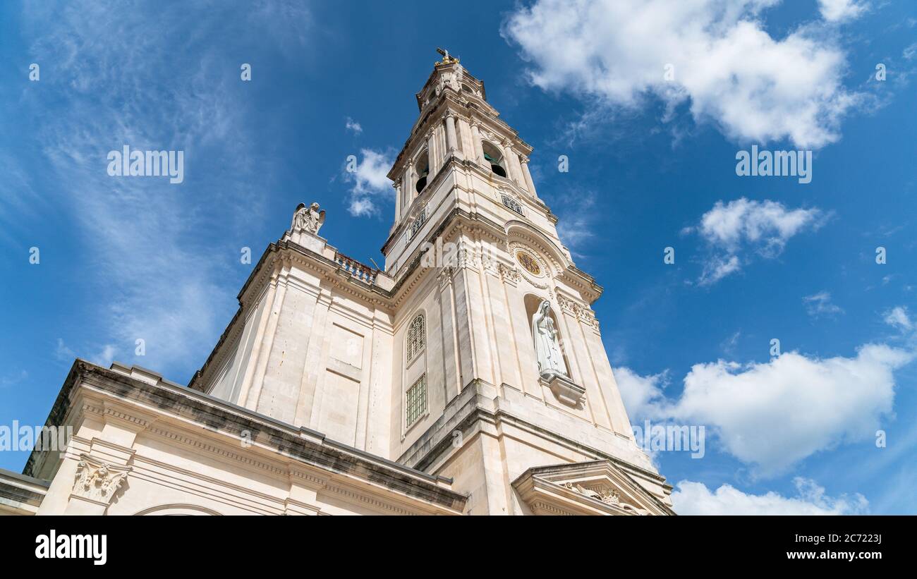 Fatima, Portugal - April 2018: Sanctuary of Fatima, Portugal. One of ...