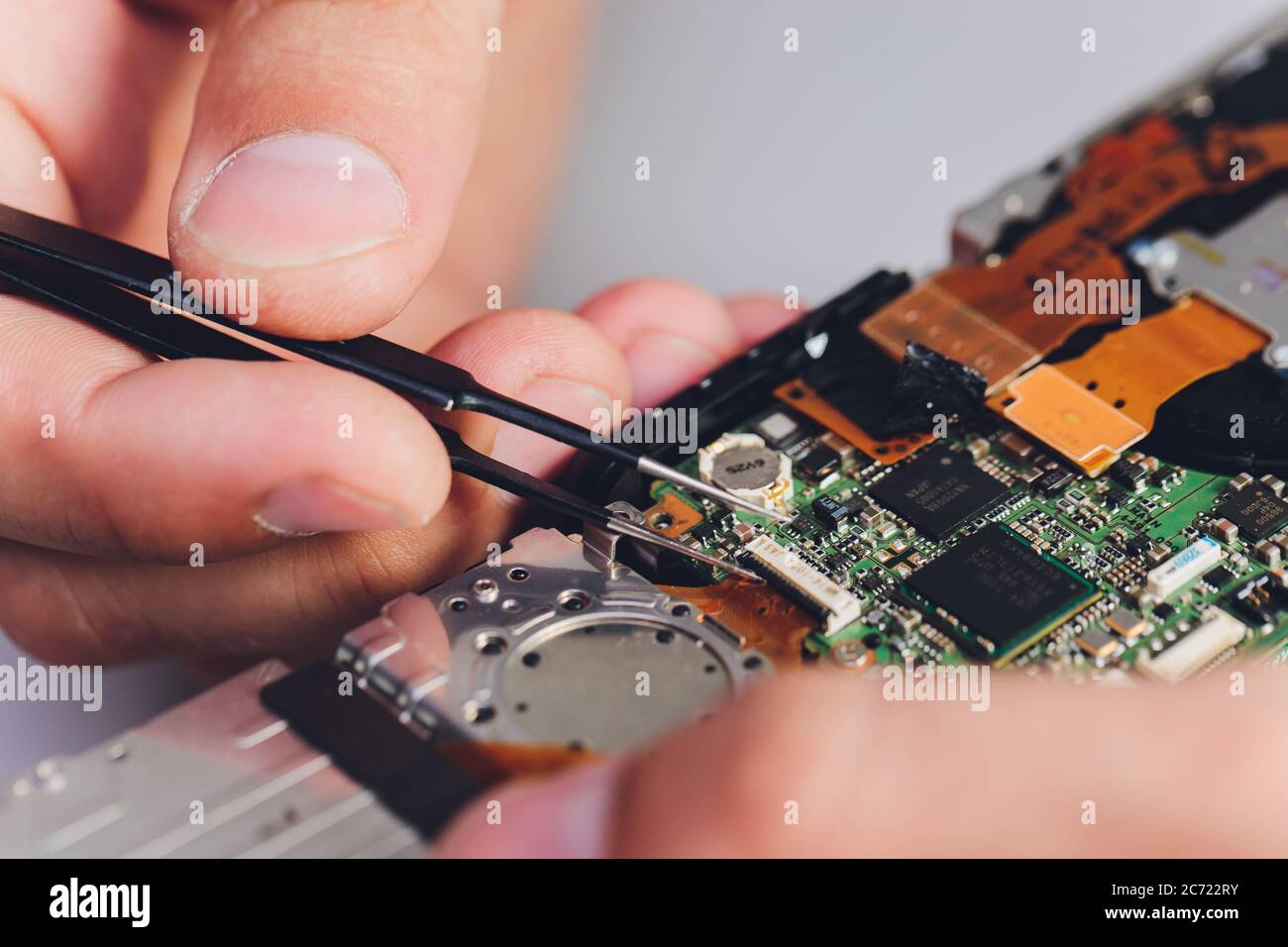 Repairing digital single lens reflex camera, isolated Stock Photo - Alamy