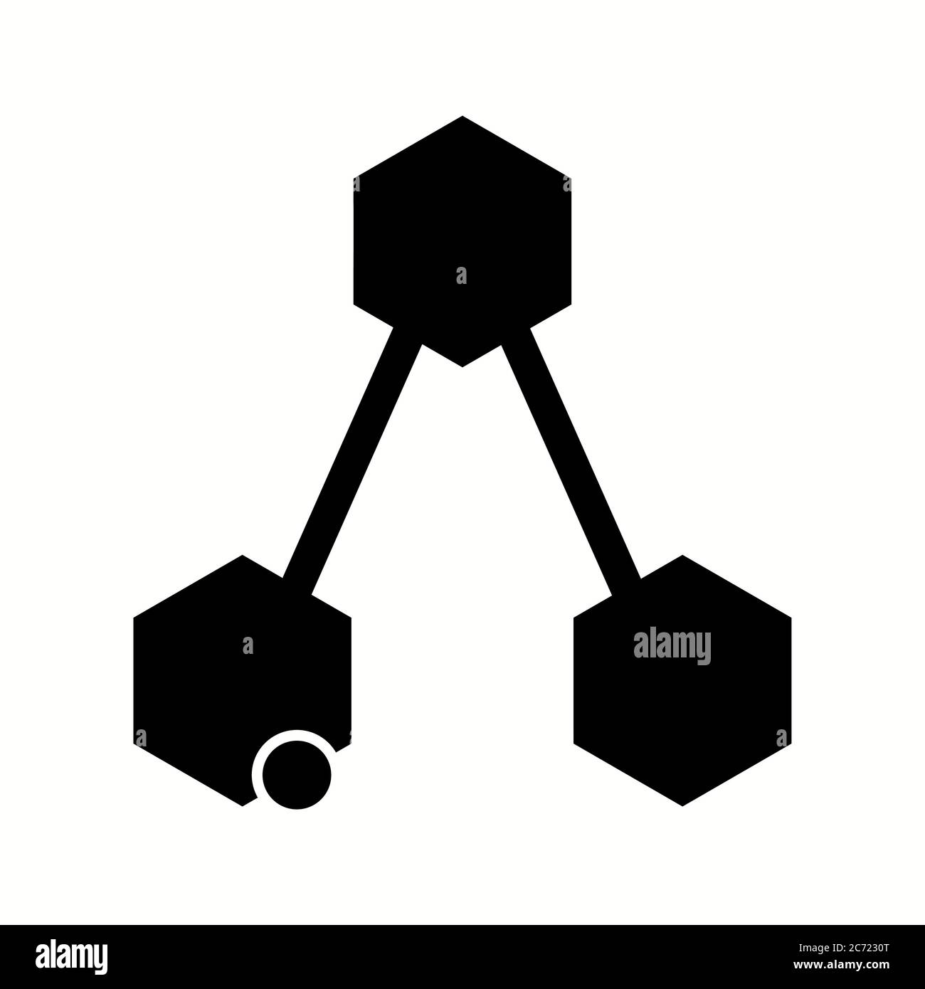 Unique Chemical Structure II Vector Glyph Icon Stock Vector Image & Art ...