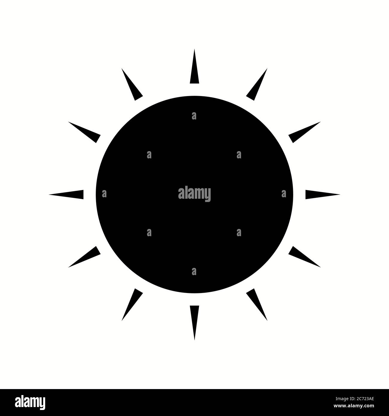 Unique Sun Vector Glyph Icon Stock Vector Image & Art - Alamy