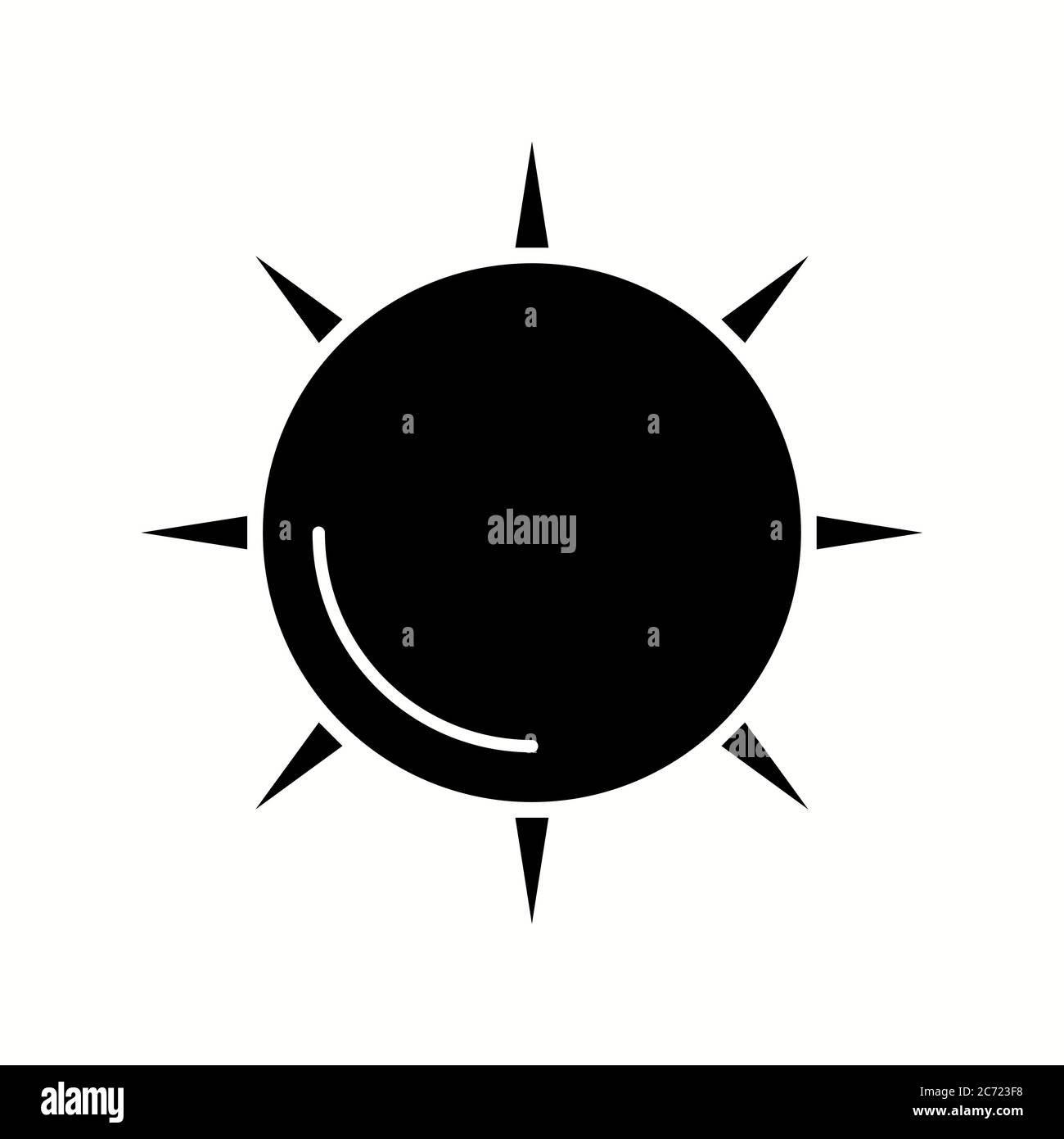 Unique Sun Vector Glyph Icon Stock Vector Image & Art - Alamy