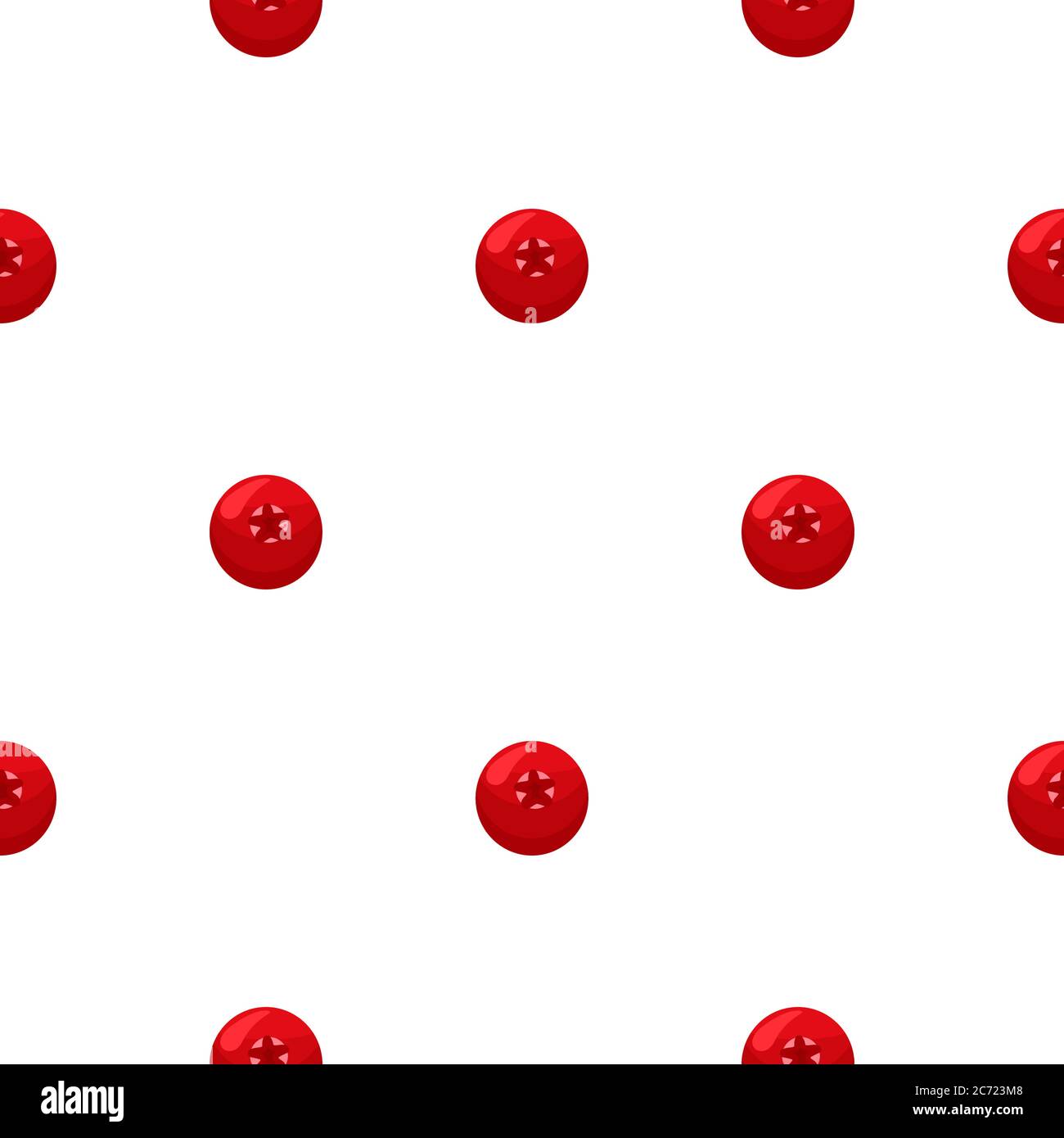 Theme big colored seamless red cranberry, bright berry pattern for seal ...