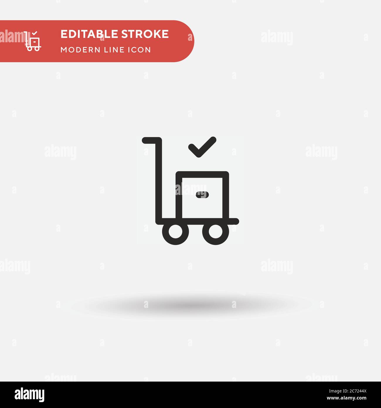 Cart Simple vector icon. Illustration symbol design template for web ...