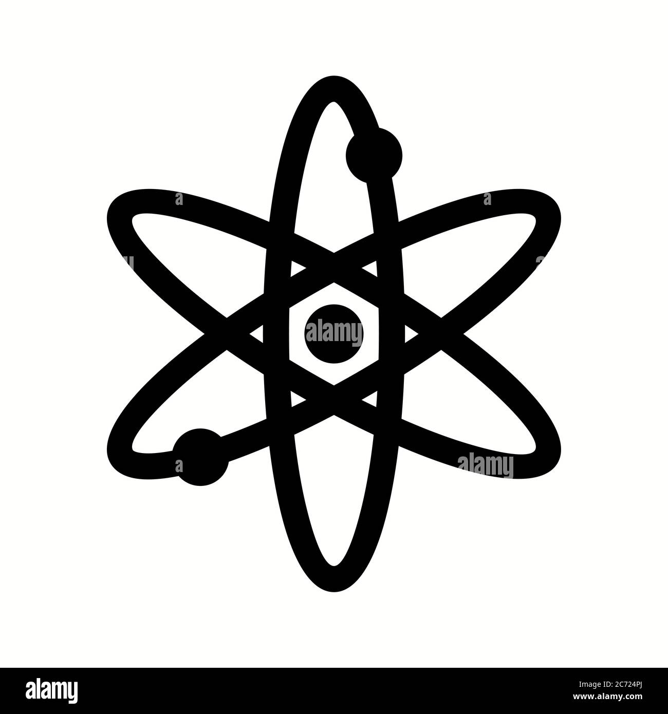 Unique Atom Vector Glyph Icon Stock Vector Image & Art - Alamy