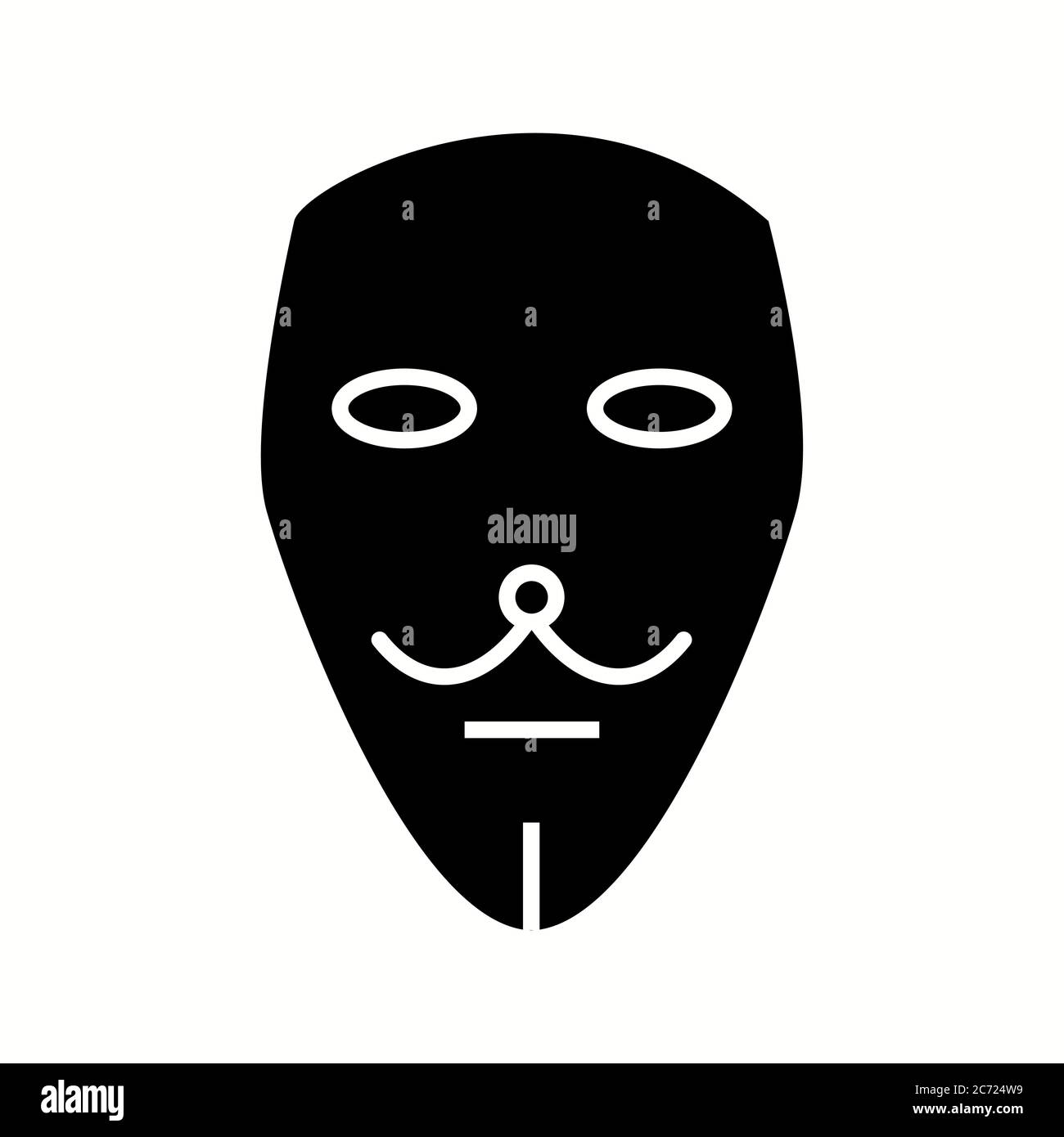 Masks vector icon modern Cut Out Stock Images & Pictures - Alamy