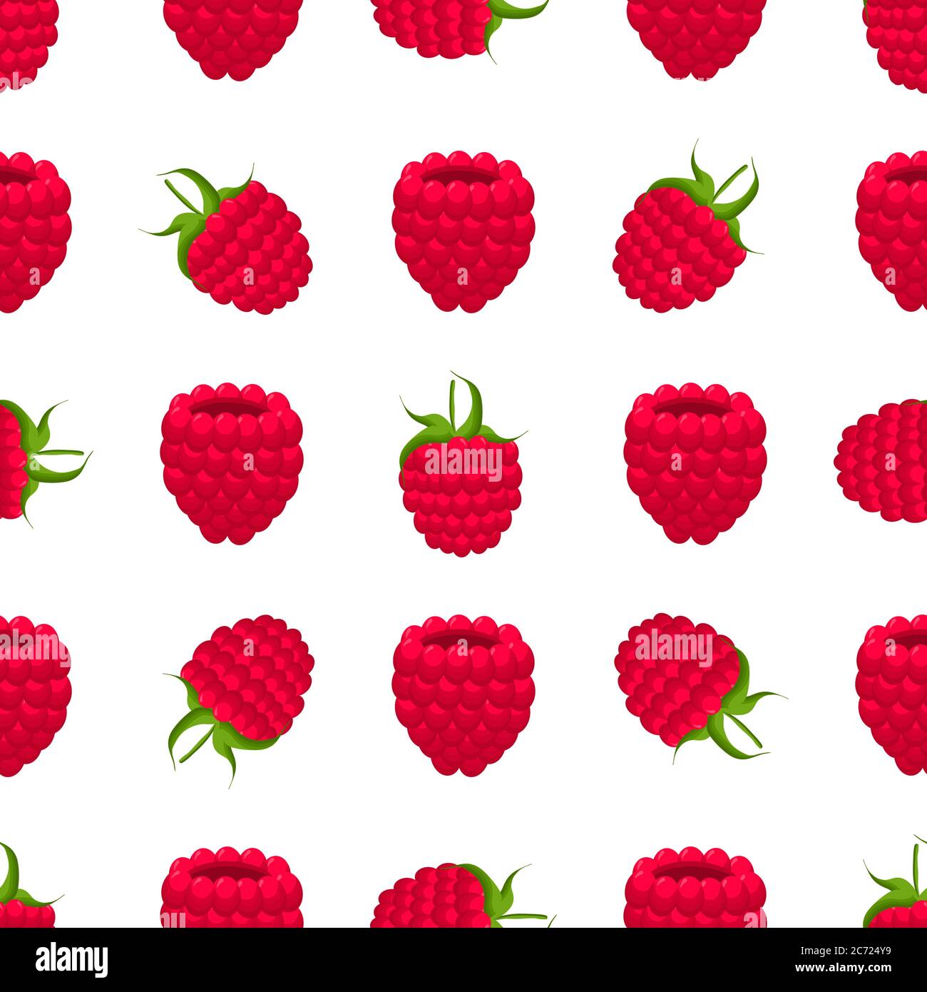 Theme big colored seamless red raspberry, bright berry pattern for seal ...