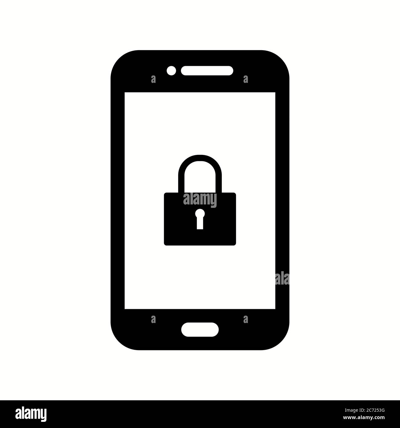 Unique Lock Screen Vector Glyph Icon Stock Vector Image & Art - Alamy
