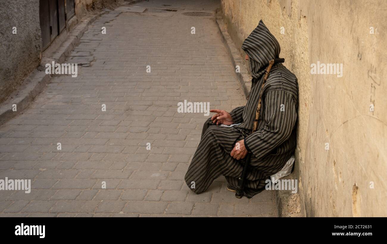 Morocco homeless marrakech hi-res stock photography and images - Alamy