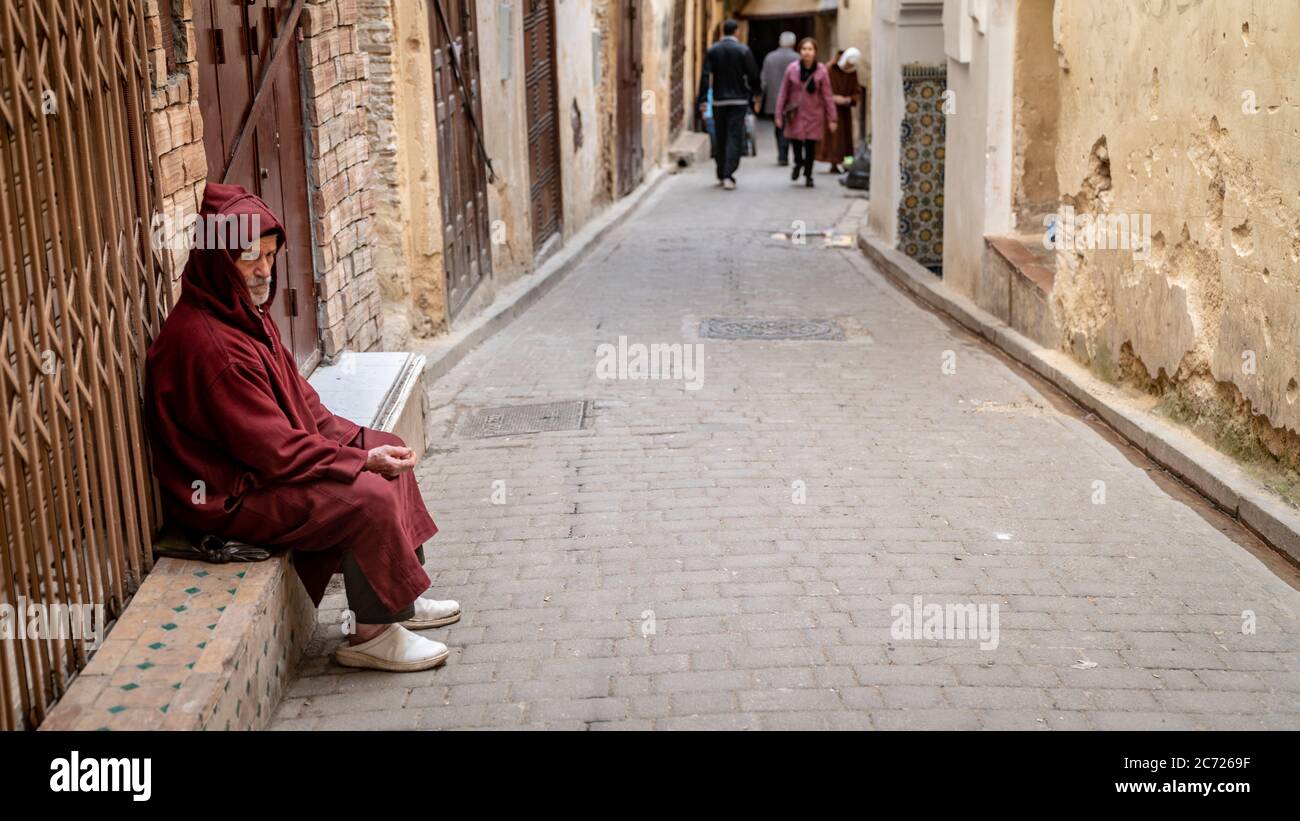 Morocco homeless marrakech hi-res stock photography and images - Alamy