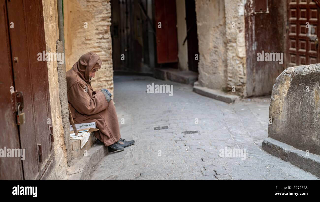 Morocco homeless marrakech hi-res stock photography and images - Alamy
