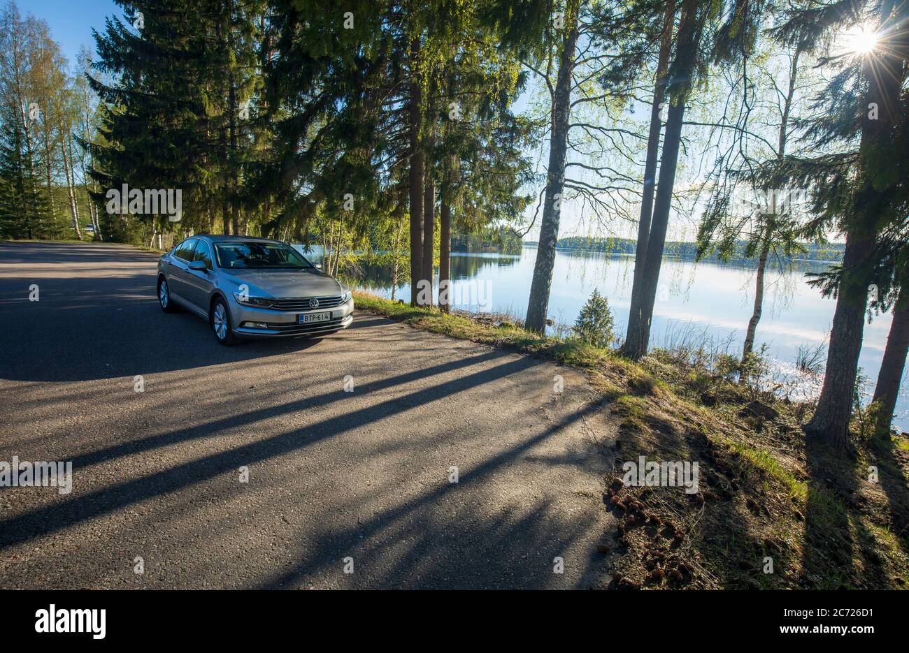 Volkswagen Passat 1.4 tsi sedan 2015 model parked at highway roadside ...