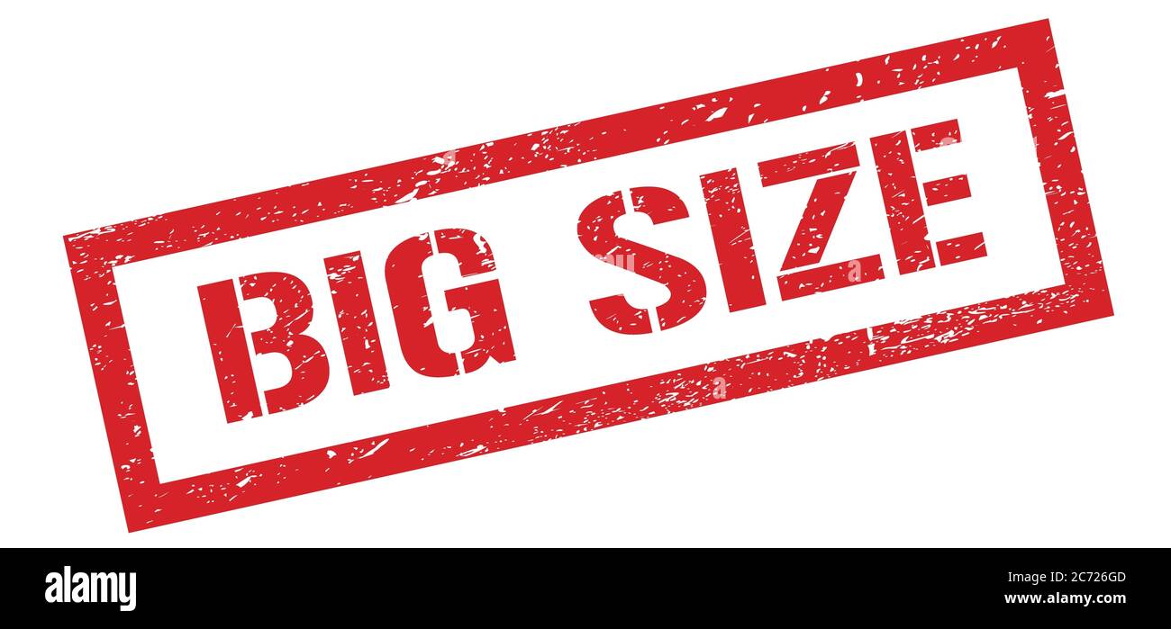 BIG SIZE red grungy rectangle stamp sign Stock Photo - Alamy