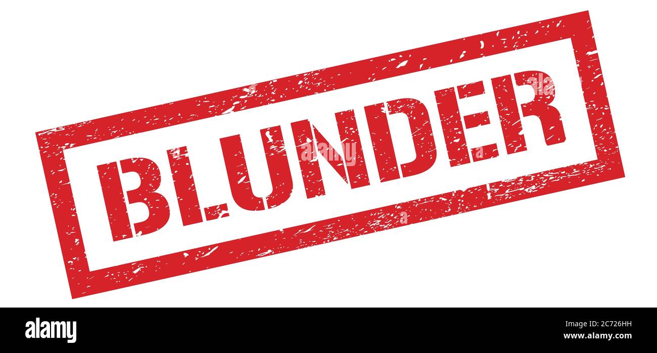 Blunder word hi-res stock photography and images - Alamy