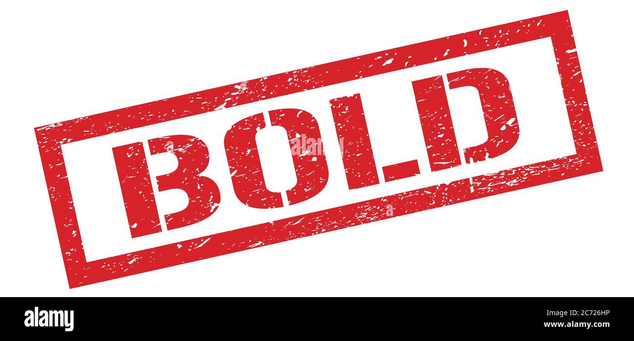 BOLD red grungy rectangle stamp sign Stock Photo - Alamy