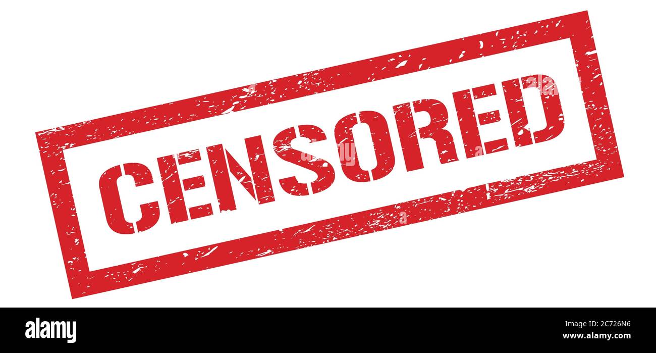 Censored Sign Cut Out Stock Images & Pictures - Alamy