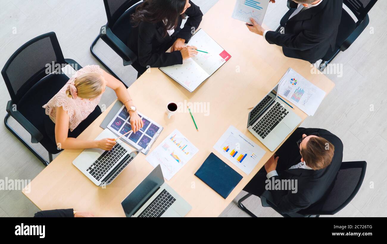 Business Meeting From Above Indian High Resolution Stock Photography ...
