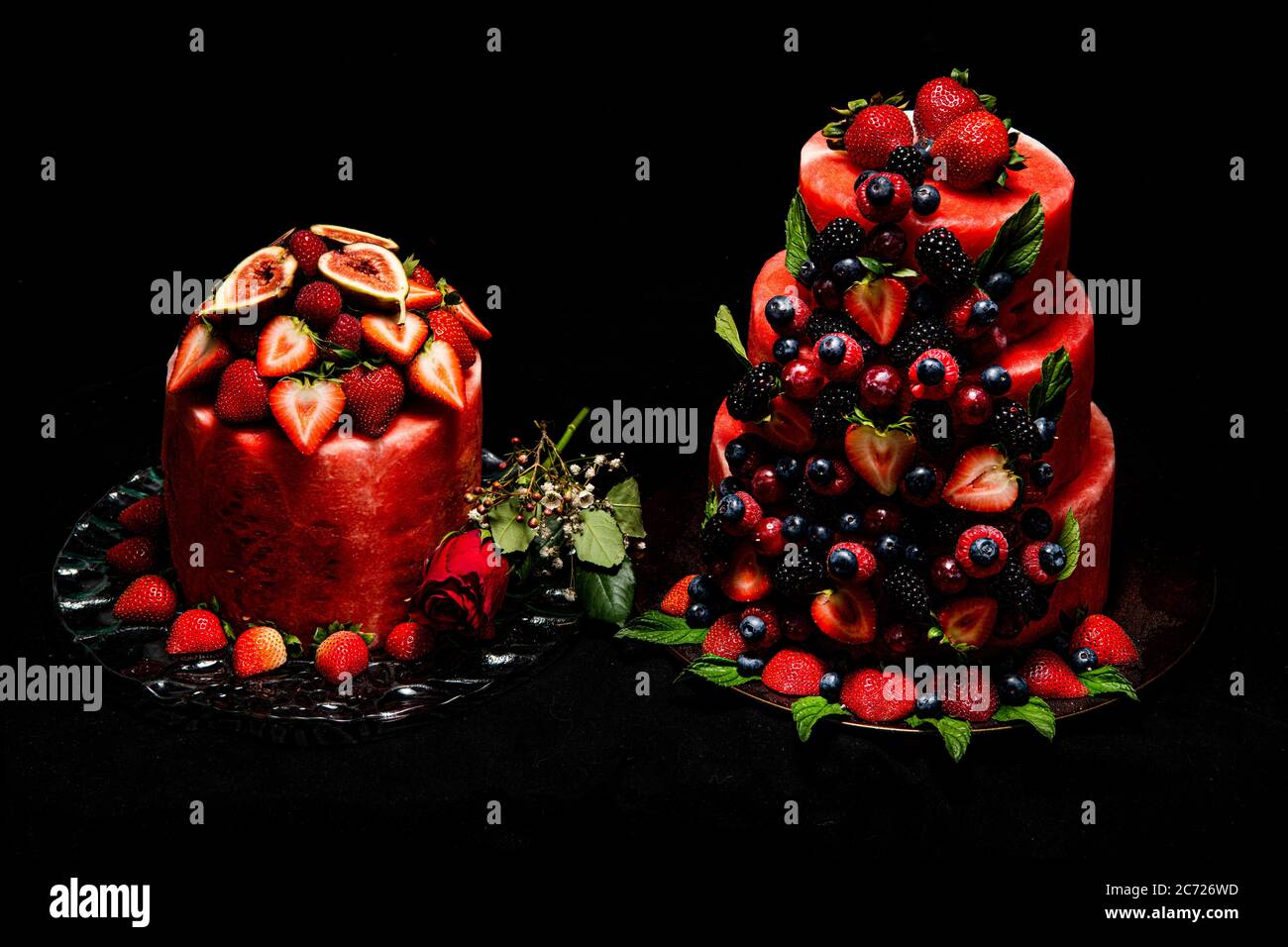 Edible Fruit arrangements Stock Photo - Alamy