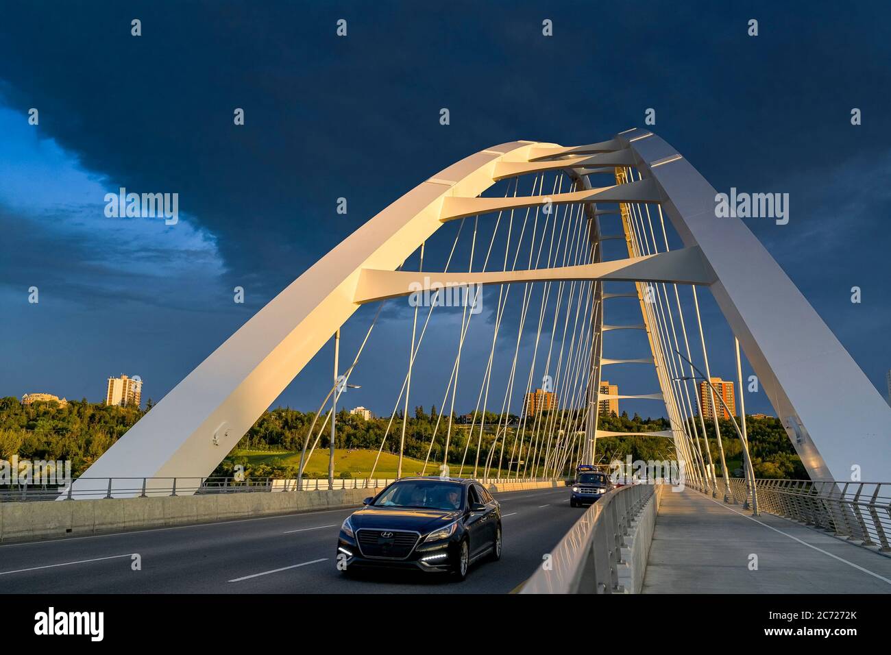 Walterdale Bridge Edmonton Alberta Canada High Resolution Stock ...