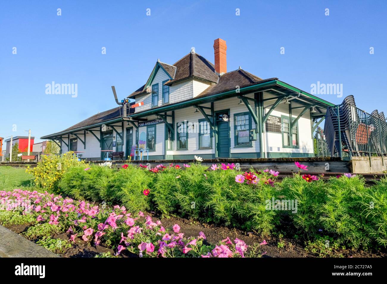 Canadian Northern Railway Heritage Train Station, Fort Saskatchewan ...