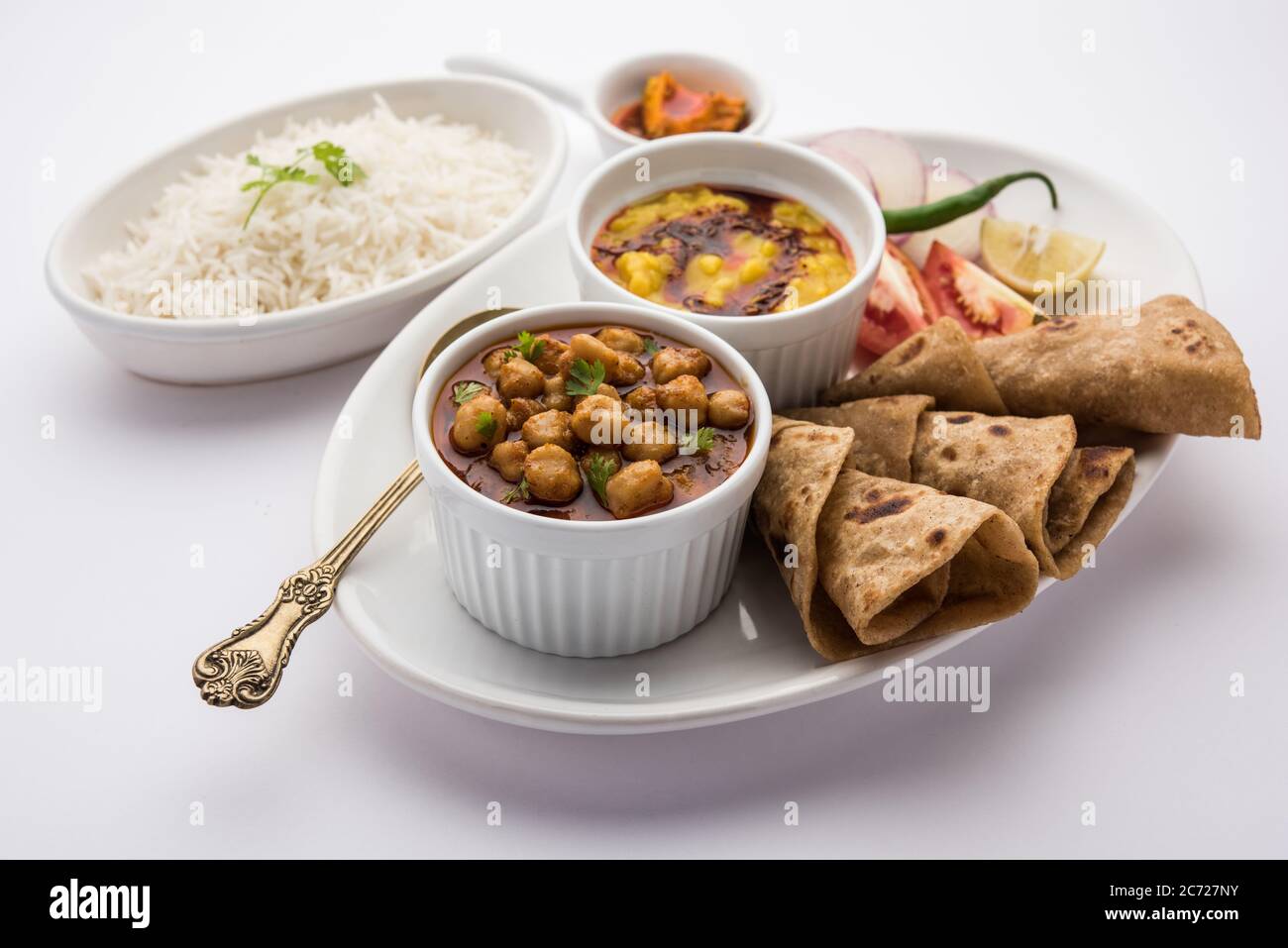 Dal Chawal Roti Sabji