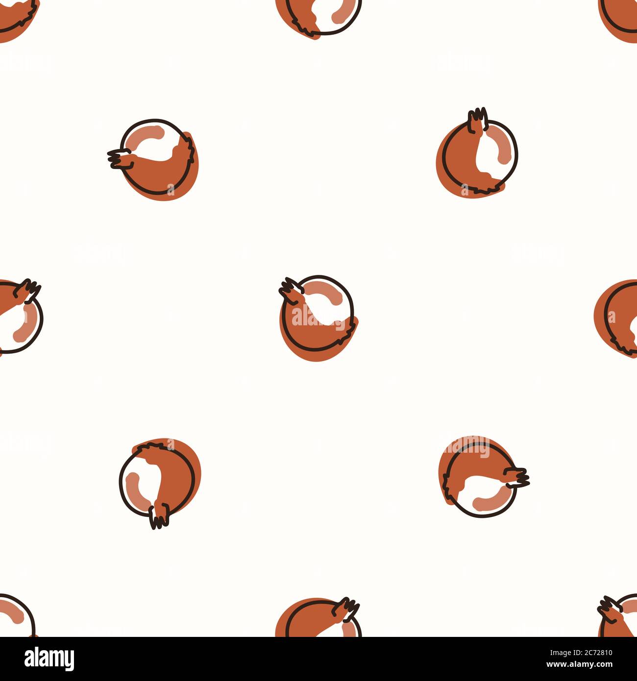 Seamless background cute pomegranate. Gender neutral kid food pattern ...