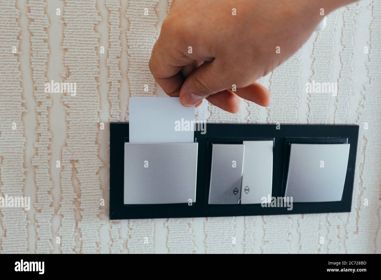 Hotel key card insert hi-res stock photography and images - Alamy