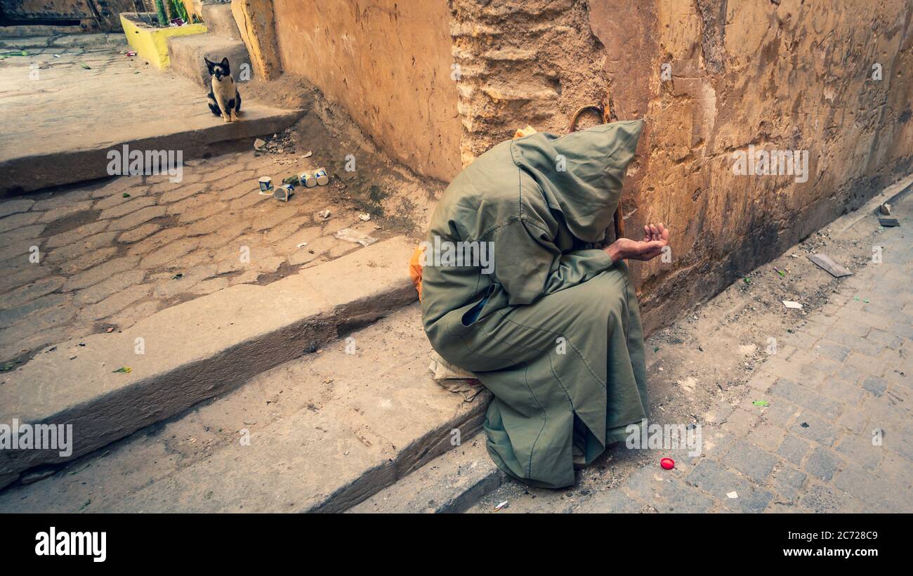Morocco homeless marrakech hi-res stock photography and images - Alamy