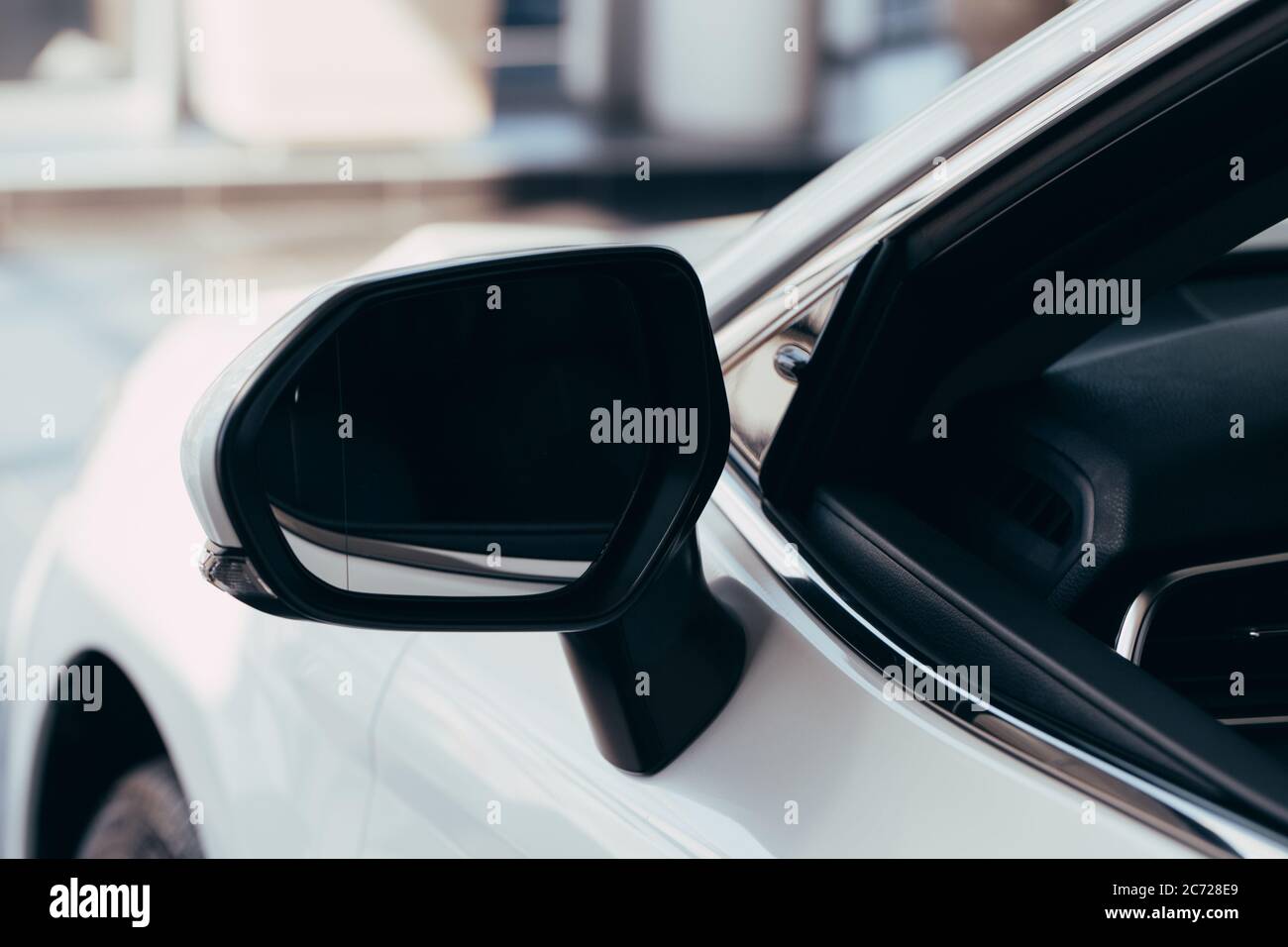 side rear-view mirror on a modern car Stock Photo - Alamy