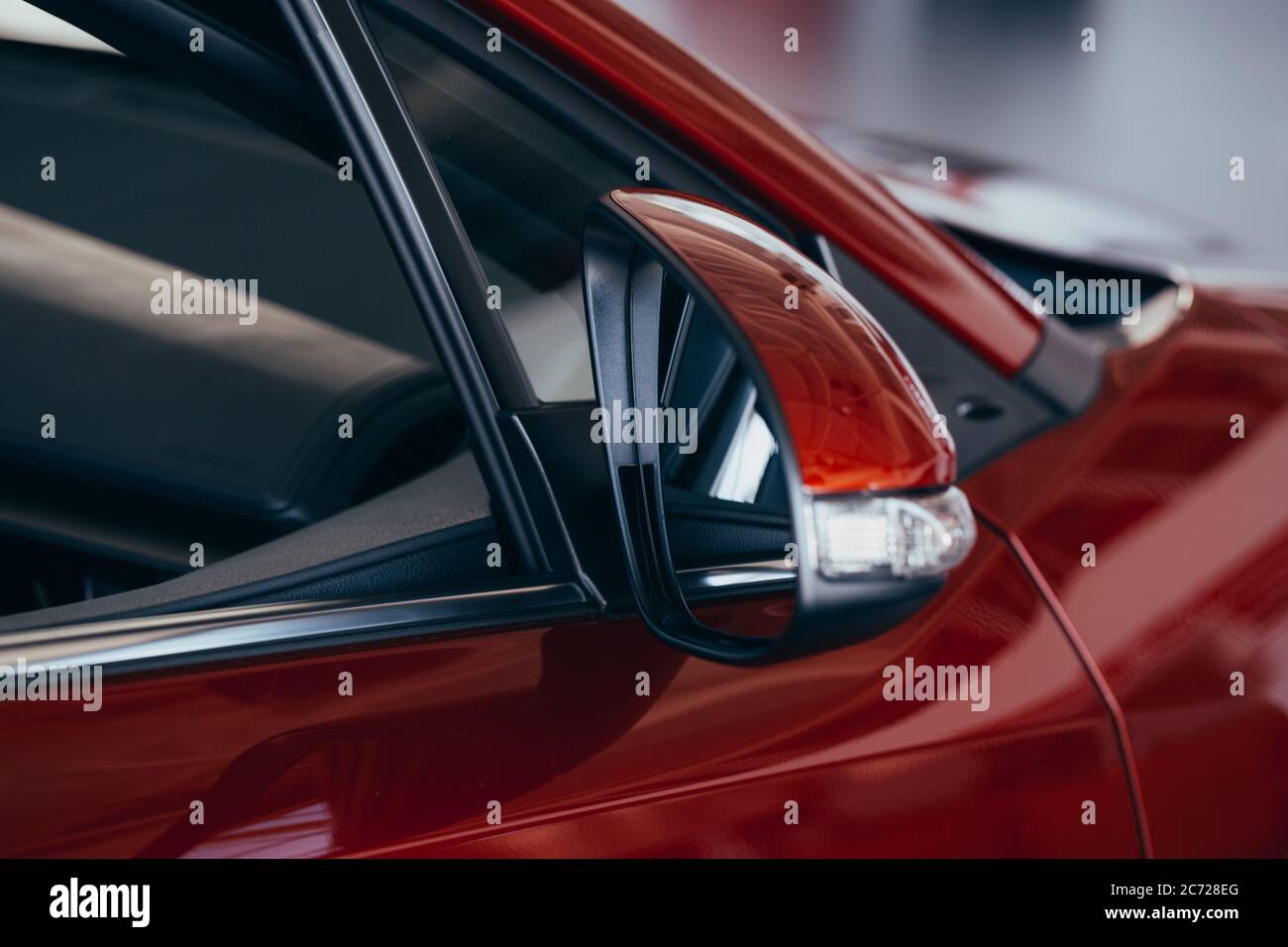 side rear-view mirror on a modern car Stock Photo - Alamy