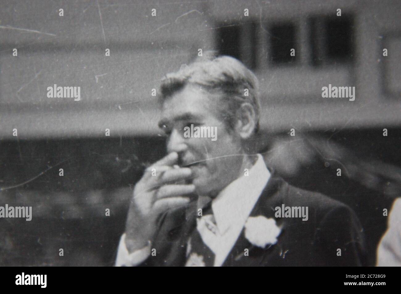 Fine 70s vintage black and white lifestyle photography of handsome man ...