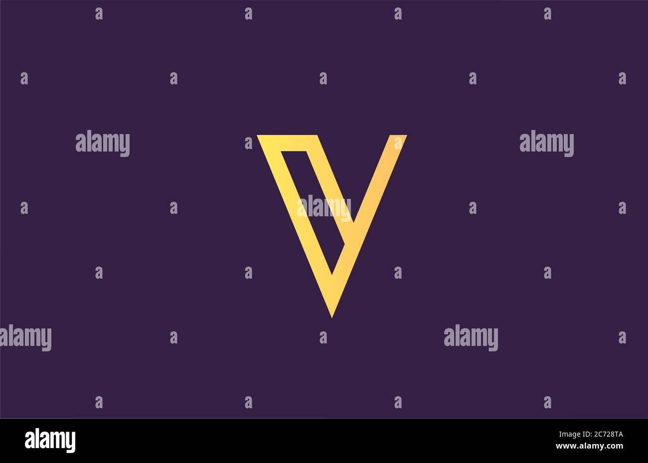Purple letter v logo hi-res stock photography and images - Alamy