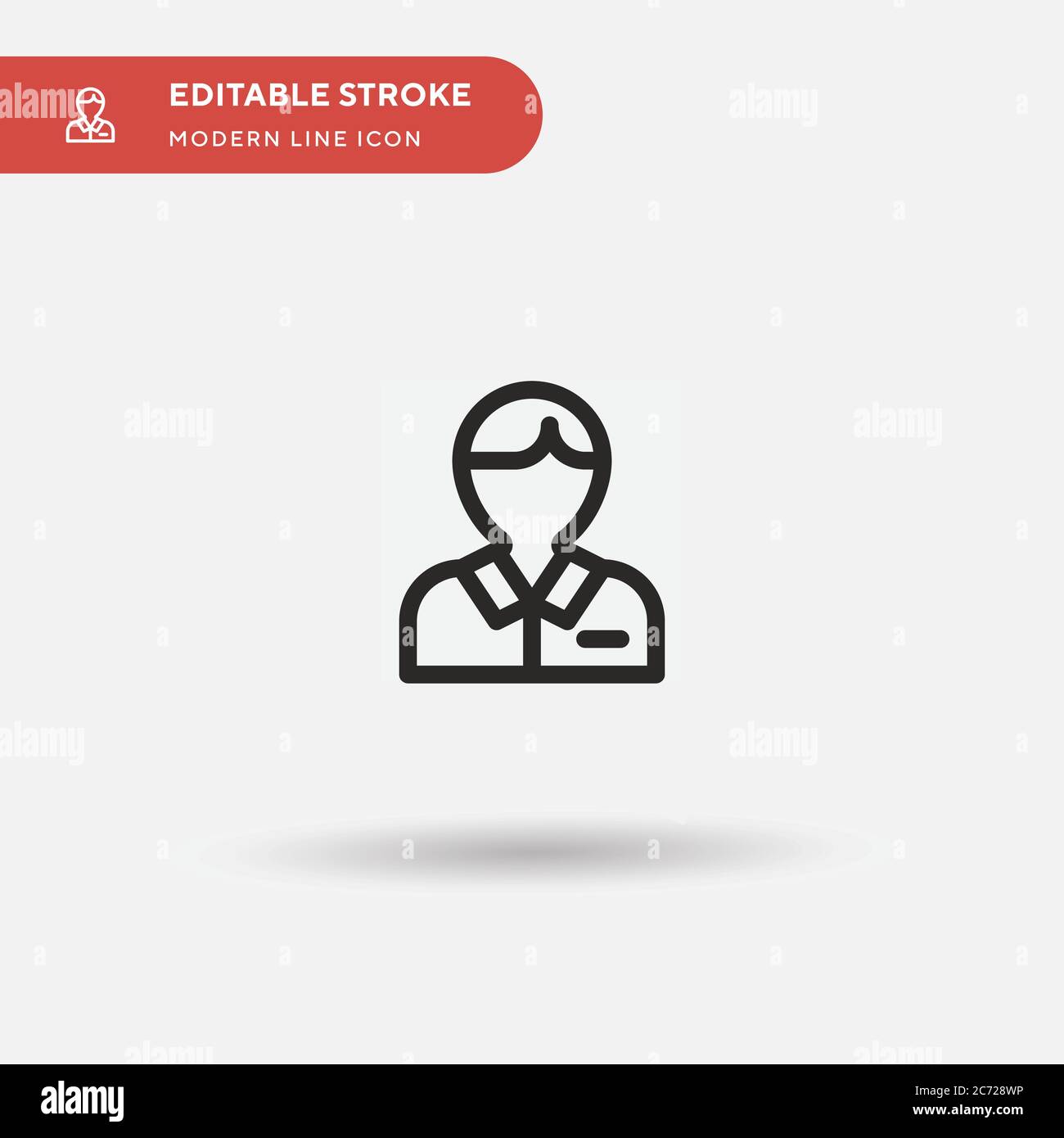 Staff Simple vector icon. Illustration symbol design template for web ...