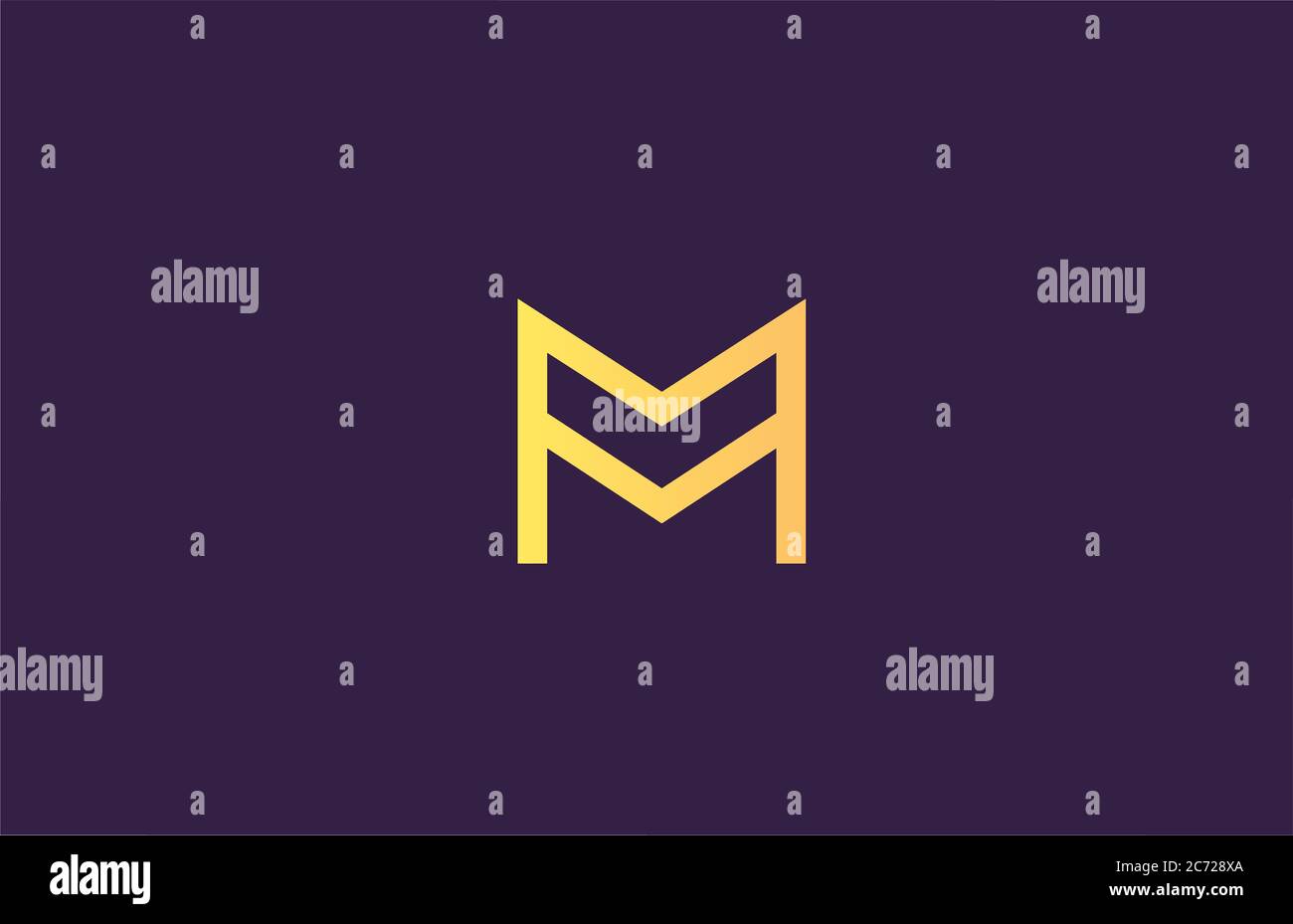 Letter m purple hi-res stock photography and images - Alamy