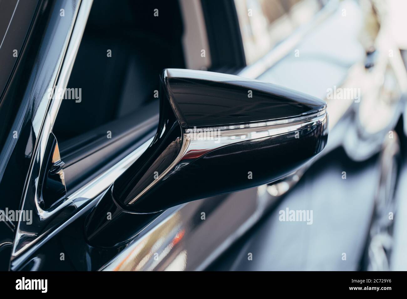 side rear-view mirror on a modern car Stock Photo - Alamy