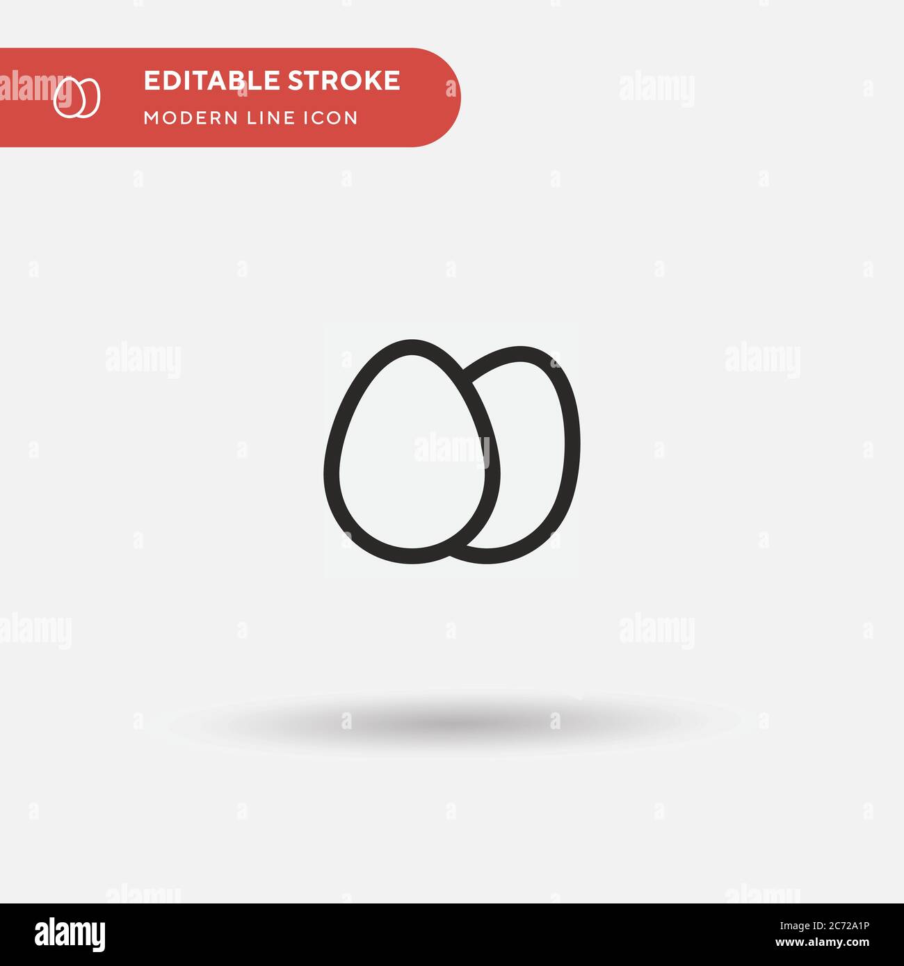 Eggs Simple vector icon. Illustration symbol design template for web ...