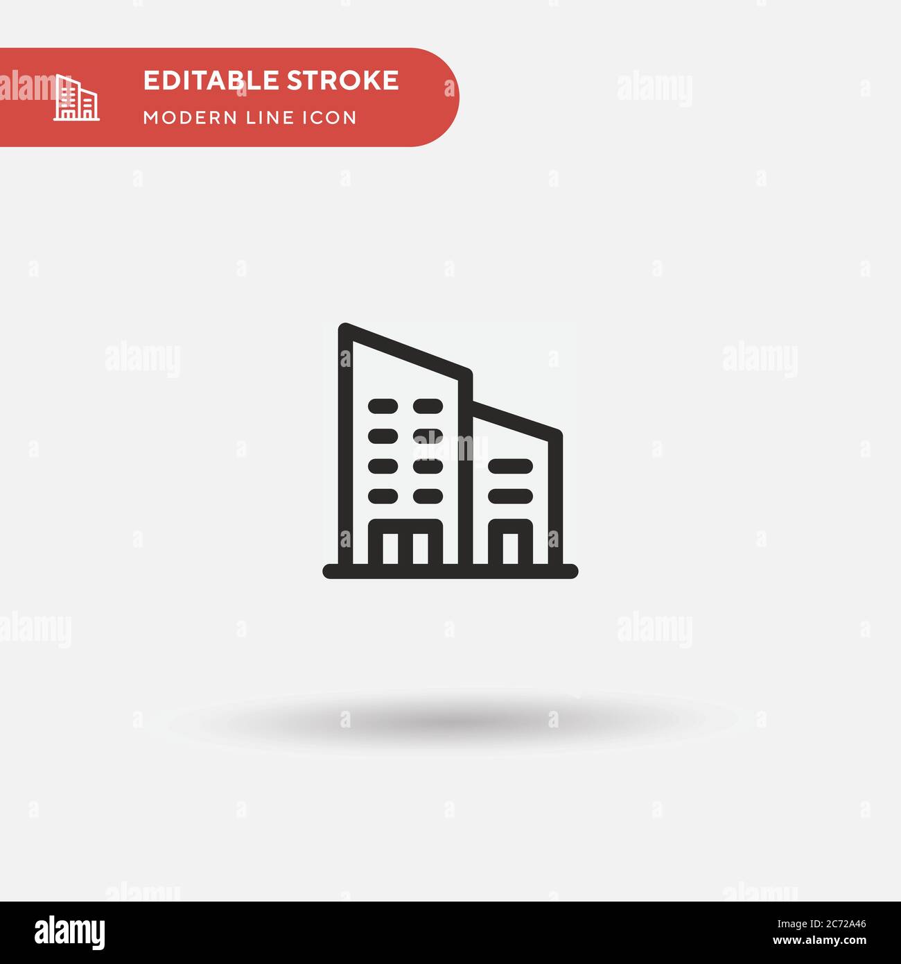 Company Simple vector icon. Illustration symbol design template for web ...