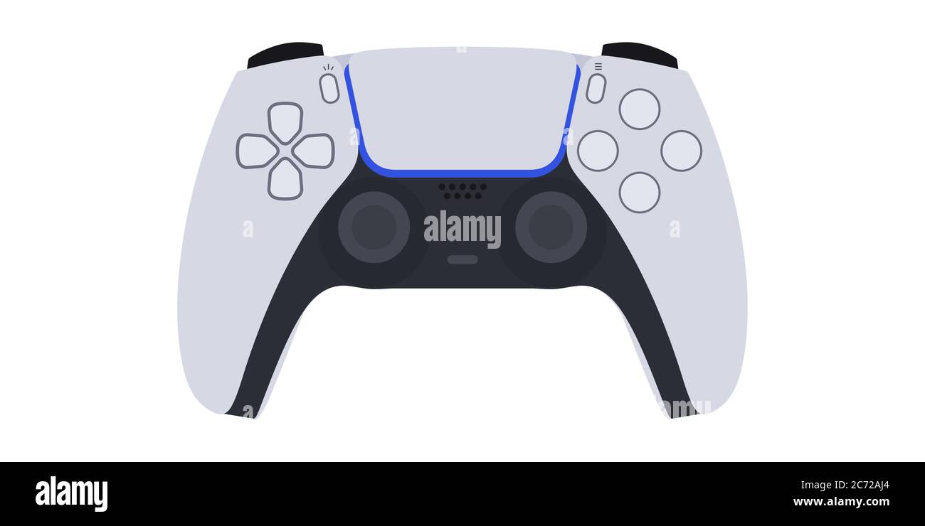 Flat Design Controller Vector Illustration. Joystick Or Gamepad ...