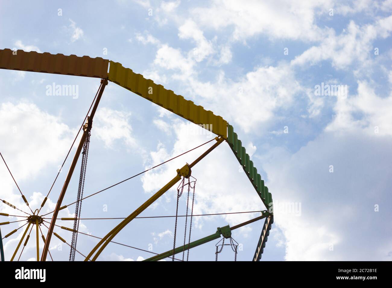 Outdoor attraction - rotating carousel Stock Photo - Alamy
