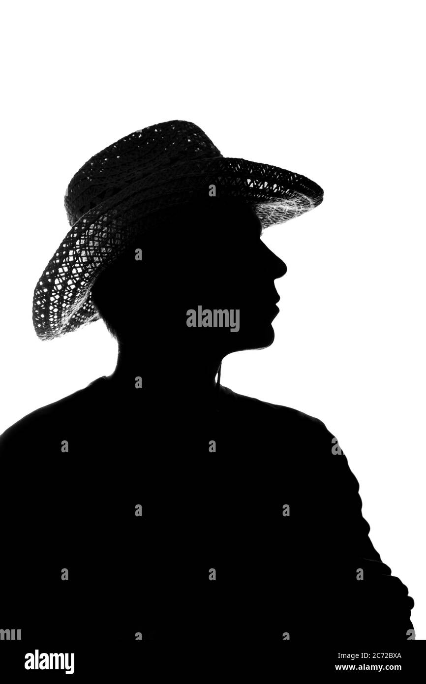 Mystery business man silhouette hat hi-res stock photography and images ...